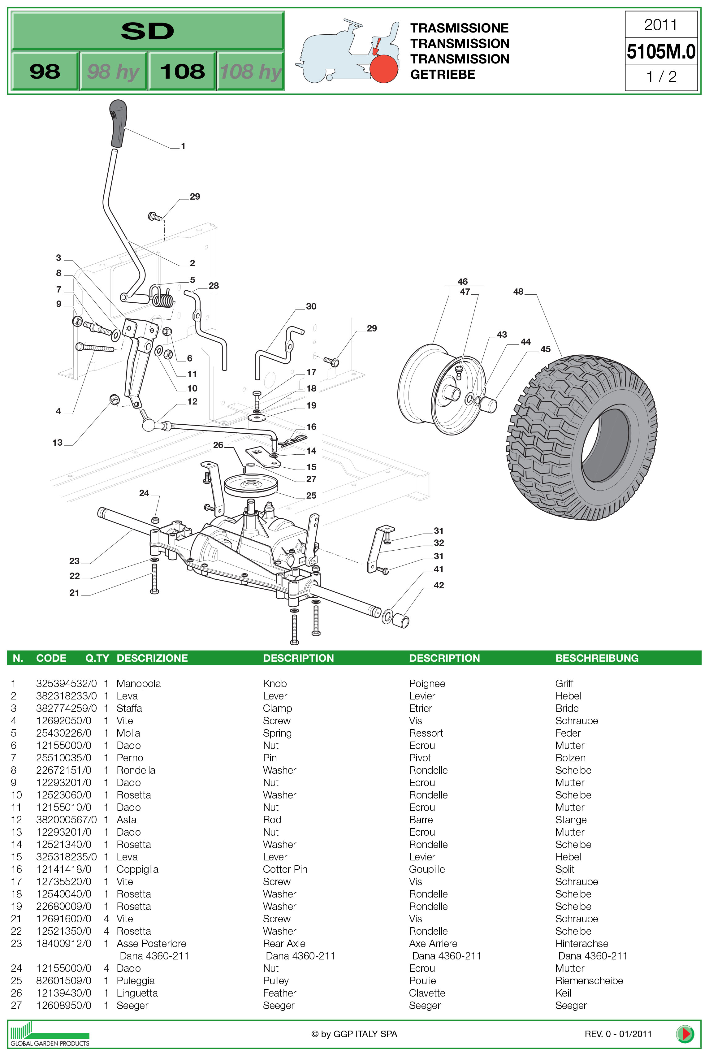 Vue Eclatee Tracteur Tondeuse Mtd Demaxde MTD Tracteurs De Pelouse MTD